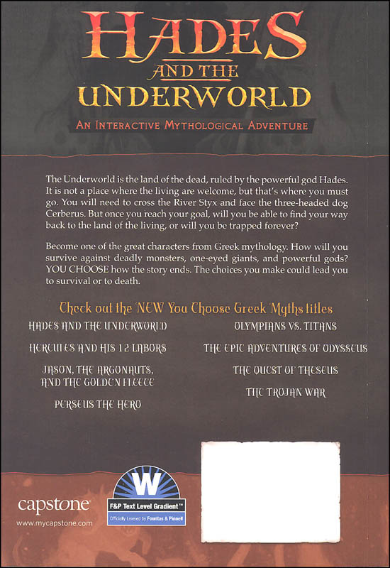Underworld Greek Myths