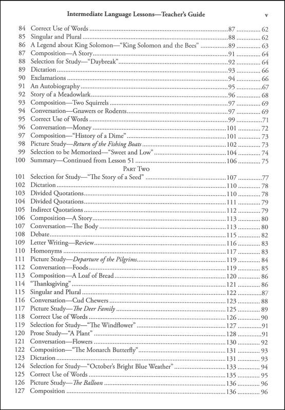 Intermediate Language Lessons Teacher's Guide | Lost Classics Book ...