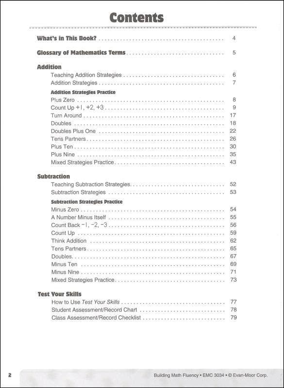 Building Math Fluency Grade 2 | Evan-Moor | 9781596732575