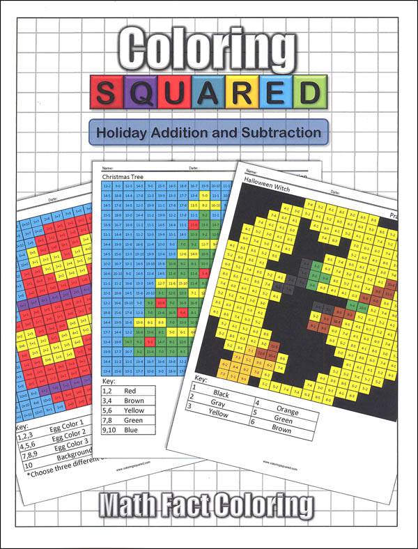 Coloring Squared: Holiday Addition and Subtraction | Coloring Squared ...