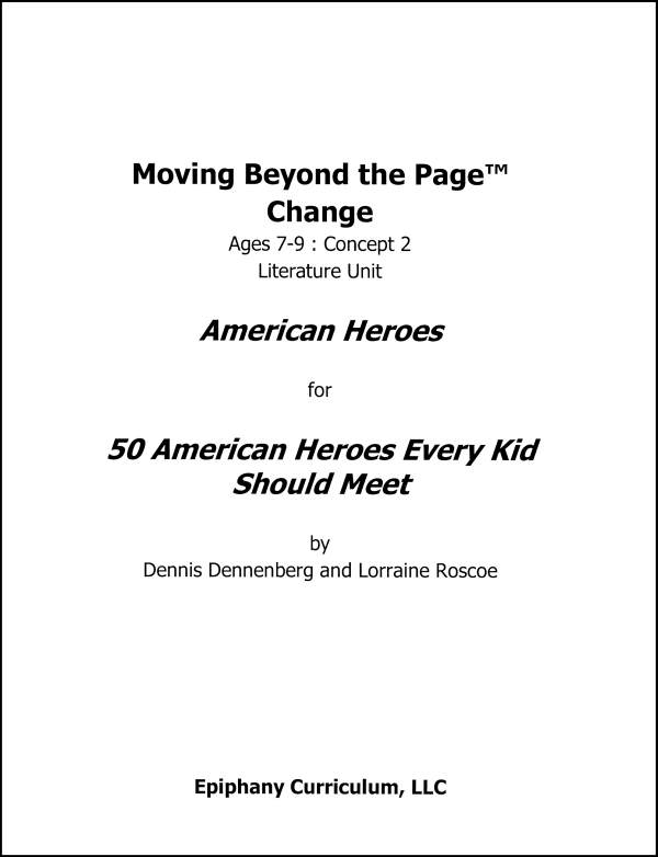 American Heroes - Additional Set of Student Activity Pages | Epiphany ...