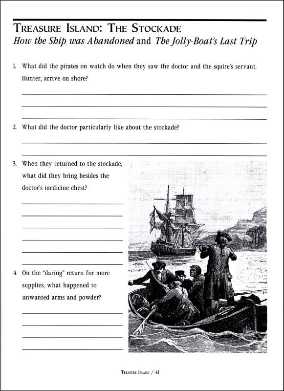 Treasure Island Worksheets
