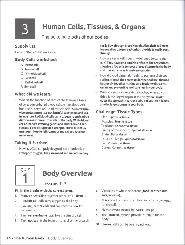 Human Body Teacher Supplement 4th Edition Answers In Genesis Human Body Teacher Supplement 4th Edition Answers In Genesis