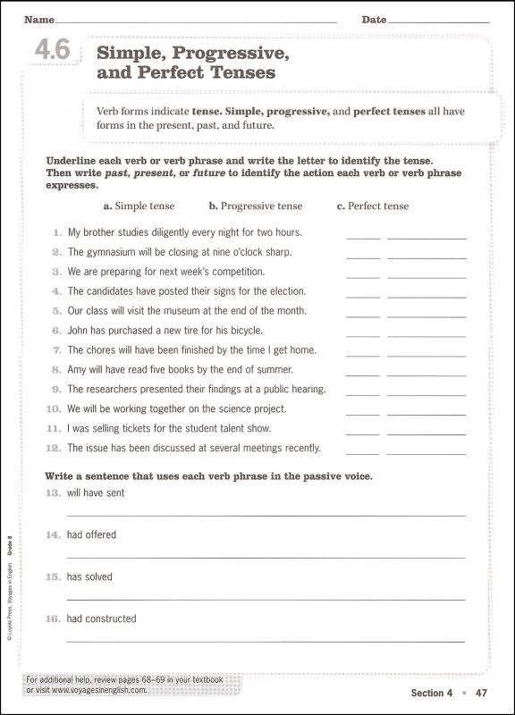Voyages In English 2011 Grade 8 Practice Book Loyola University Press
