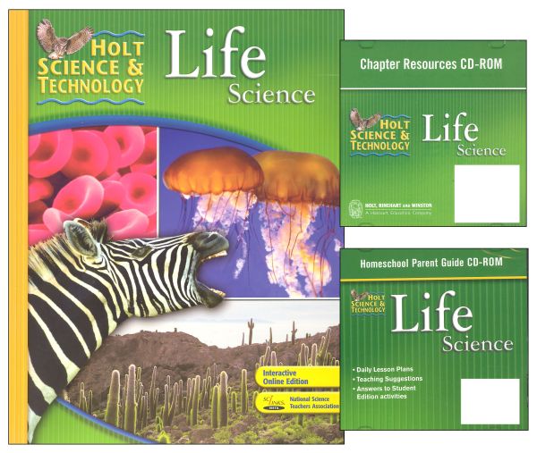 Holt Science Technology Life Science Homeschool Package With Parent