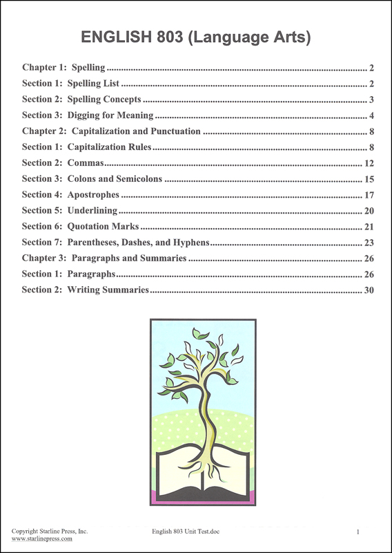 English 8th Grade Set | Starline Press