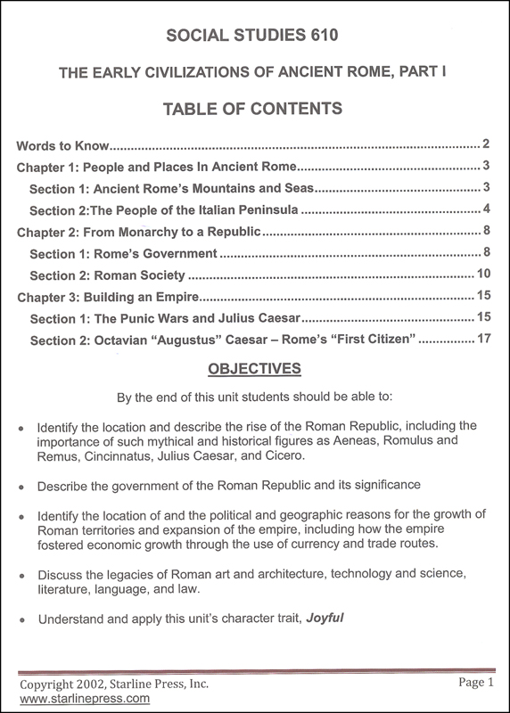 Social Studies 6th Grade Set | Starline Press