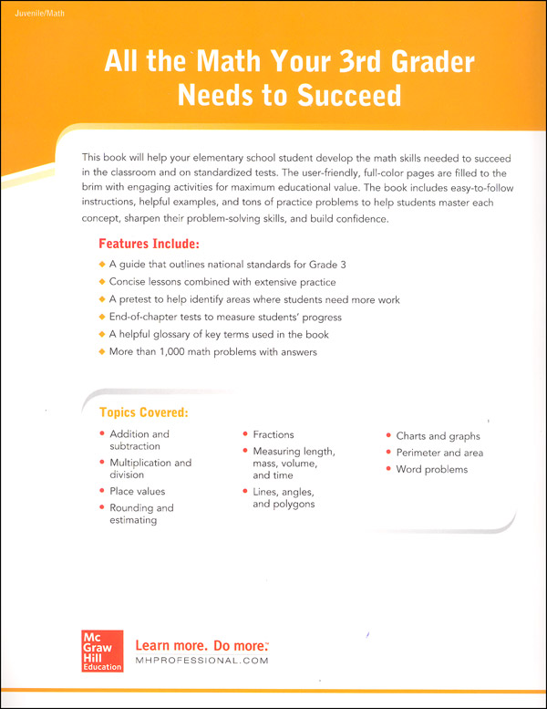 McGraw-Hill Math Grade 3 2ED (Power up Your Math Skills) | McGraw-Hill ...