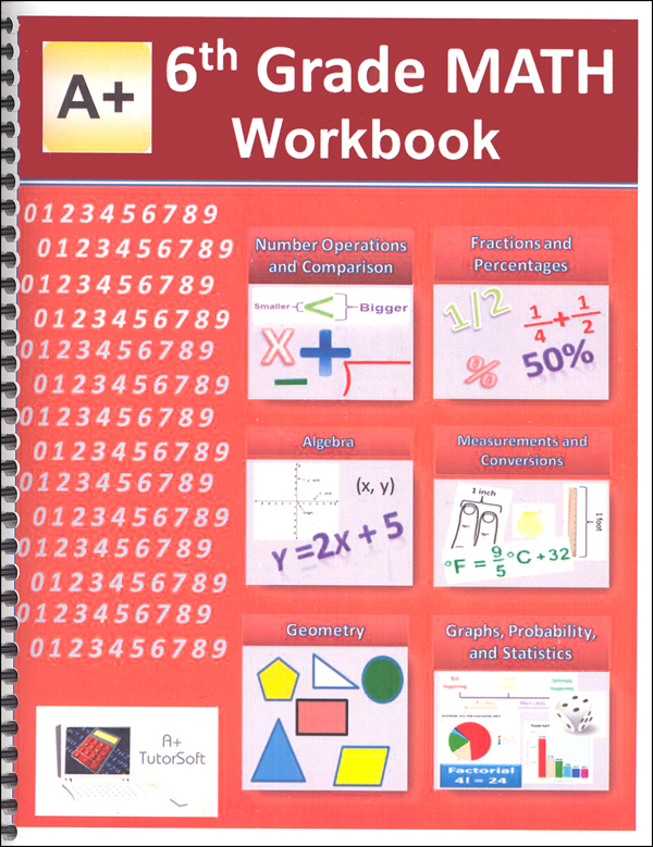 6th Grade MATH Workbook A TutorSoft Inc 