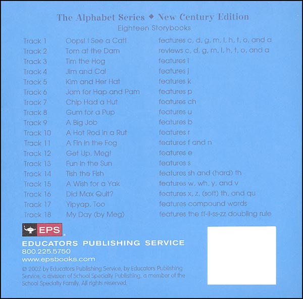 Alphabet Series Volume 1 Audio CD | Educators Publishing Service ...