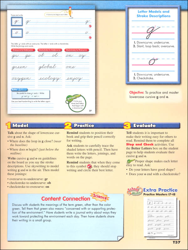 Zaner-Bloser Handwriting Grade 4 Home School Bundle - Student Edition ...