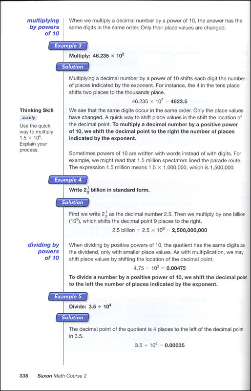 Saxon Math Course 2 Student Edition Saxon Publishers 9781591418351