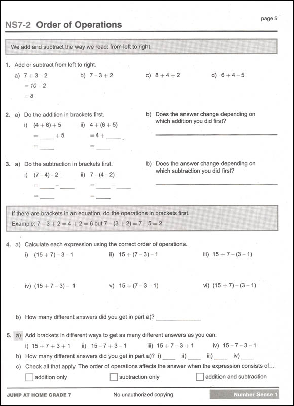JUMP At Home Grade 7 Worksheets For The JUMP Math Program House Of JUMP At Home Grade 7 Worksheets For The JUMP Math Program House Of