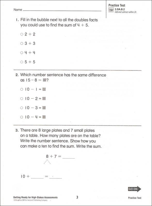 Go Math Getting Ready For High Stakes Assessments Student Edition Grade 2 Houghton Mifflin Go Math Getting Ready For High Stakes Assessments Student Edition Grade 2 Houghton Mifflin