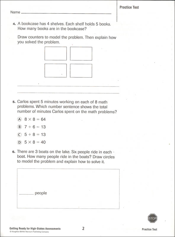 Go Math Getting Ready For High Stakes Assessments Student Edition 