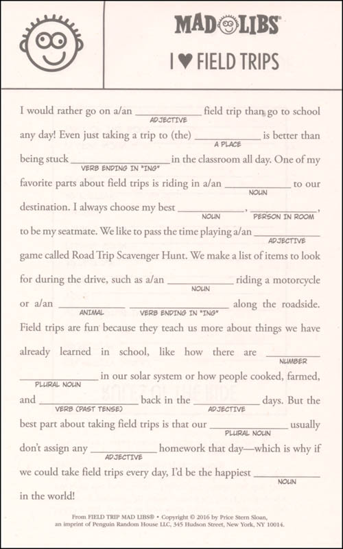 Field Trip Mad Libs | Price, Stern, Sloan | 9780399539527