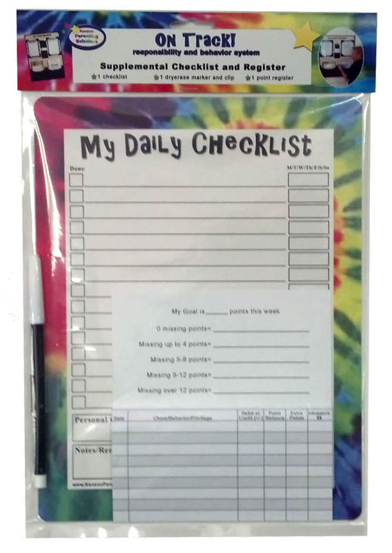 On Track! My Daily Checklist Supplemental Set | Kenson Kids