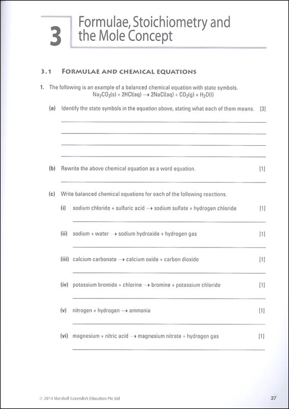 Chemistry "O" Level Structured Questions (2nd Edition) | Marshall ...