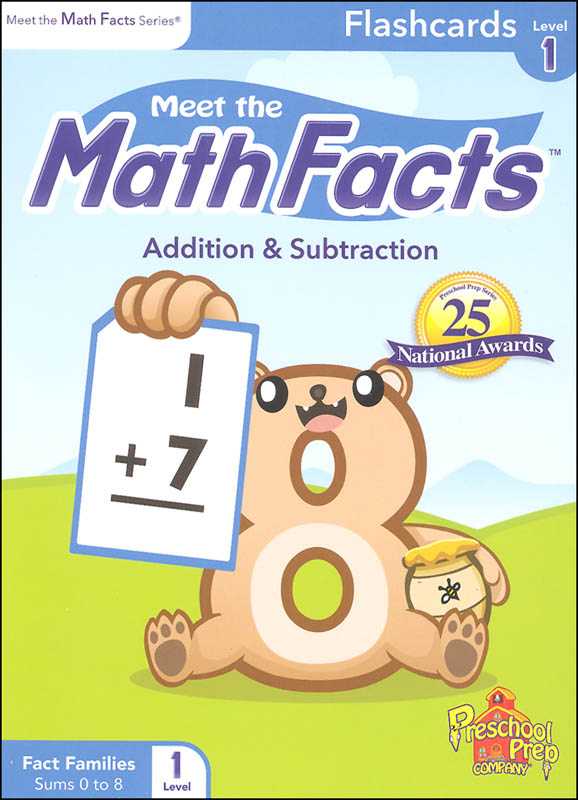 Meet The Math Facts Flashcards Level 1 Preschool Prep Company 