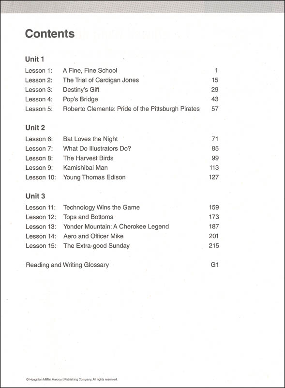 Journeys Reader's Notebook Consumable Collection Grade 3 | Houghton Mifflin Harcourt | 9780544619425