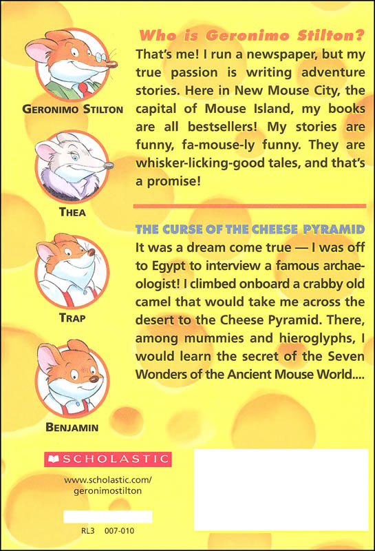 Curse of the Cheese Pyramid #2 (Geronimo Stilton) | Scholastic ...