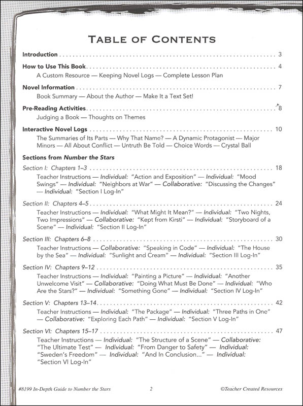 Number the Stars In Depth Guide for Great Literature (Rigorous Reading ... Number the Stars In Depth Guide for Great Literature (Rigorous Reading ...