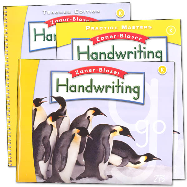 Zaner-Bloser Handwriting Grade K Homeschool Bundle-Student Edition ...