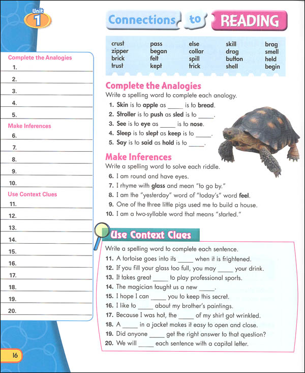 Zaner-Bloser Spelling Connections Grade 4 Homeschool Bundle (2016 ...