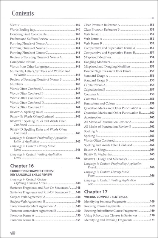 Language Handbook