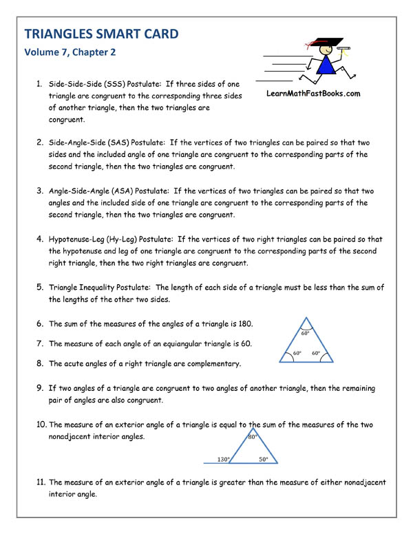 Learn Math Fast Smart Cards For Volume 7 Learn Math Fast