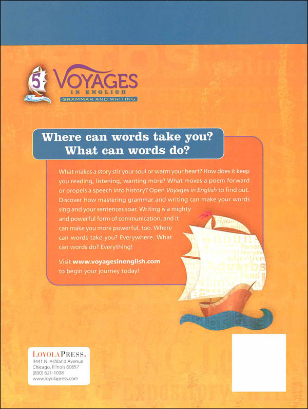 Voyages In English 2018 Grade 5 Practice Book Loyola University Press Voyages In English 2018 Grade 5 Practice Book Loyola University Press