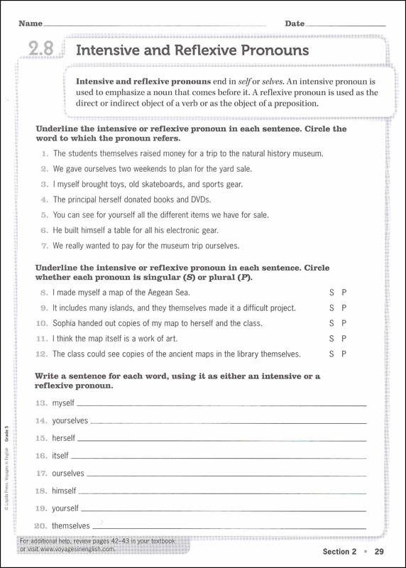 Voyages In English 2018 Grade 5 Practice Book Loyola University Press 