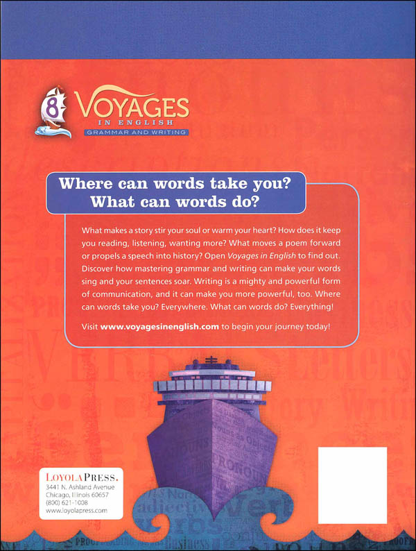 Voyages In English 2018 Grade 8 Practice Book Loyola University Press Voyages In English 2018 Grade 8 Practice Book Loyola University Press