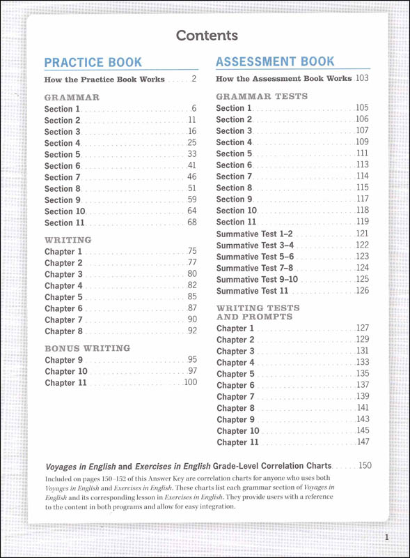 Voyages In English 2018 Grade 8 Practice Assessment Key Loyola