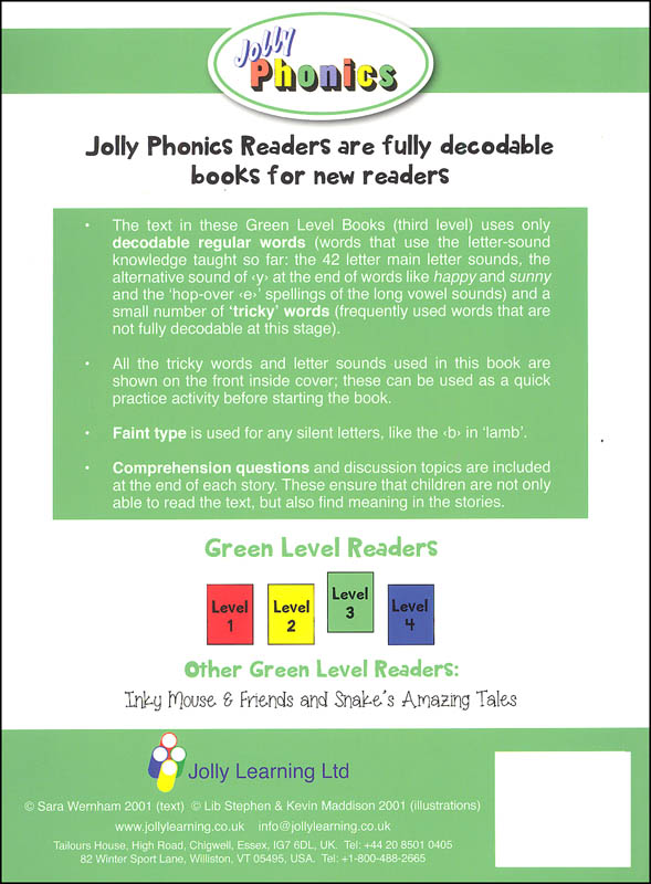 Jolly Phonics Decodable Readers Level 3 Phonic's Fantastic Facts ...