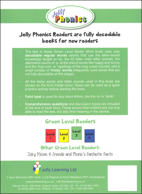 Jolly Phonics Decodable Readers Level 3 Snake's Amazing Tales - Three ...