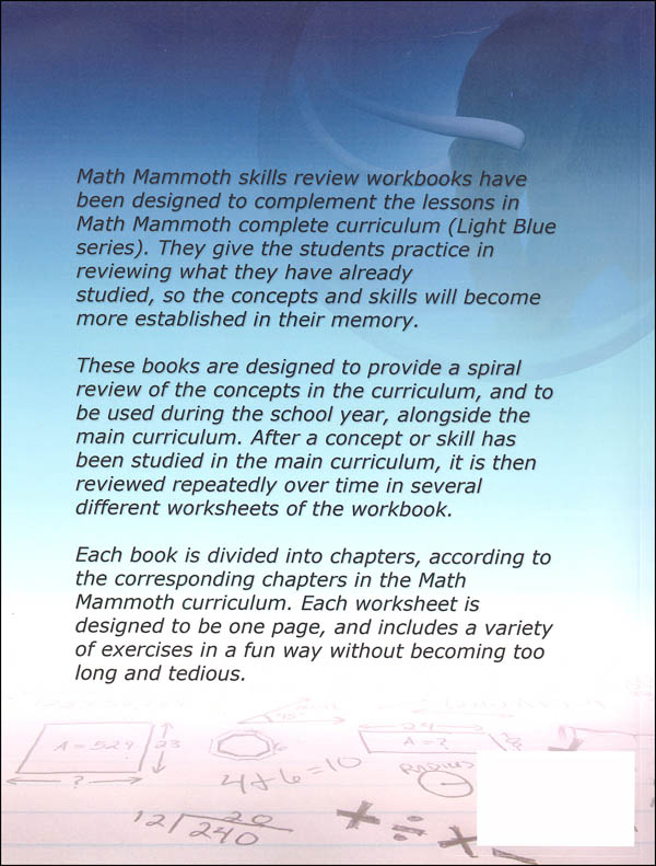 Math Mammoth Grade 2 Color Skills Review Workbook Taina Marie Miller