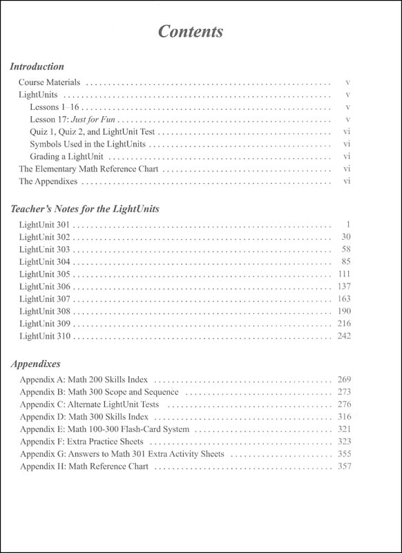 Mathematics Teacher's Guide 300 Sunrise Edition | Christian Light