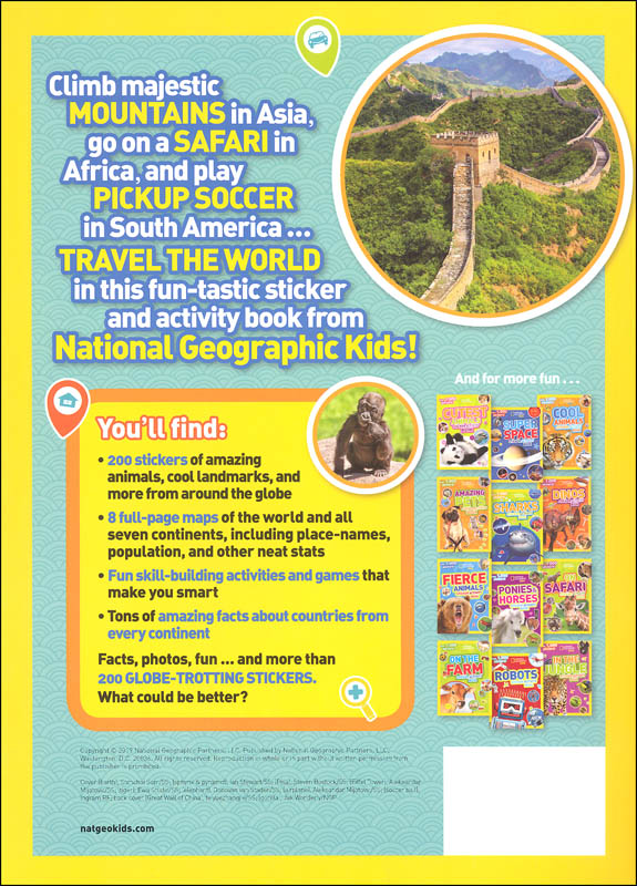 World Atlas Sticker Activity Book | National Geographic Kids ...