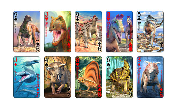 Dinosaurs Playing Cards | Artgame