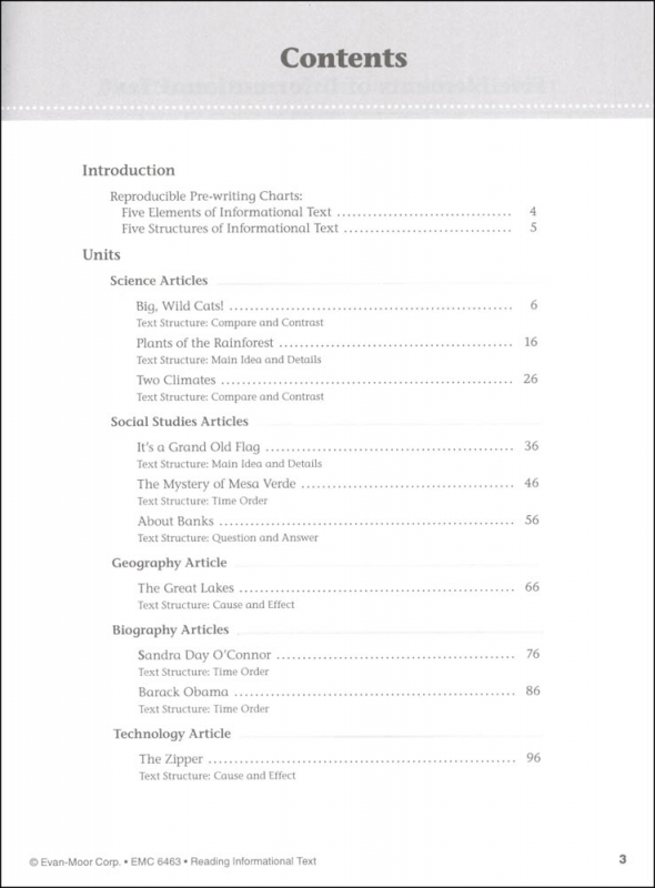 Informational Text Worksheets 3rd Grade