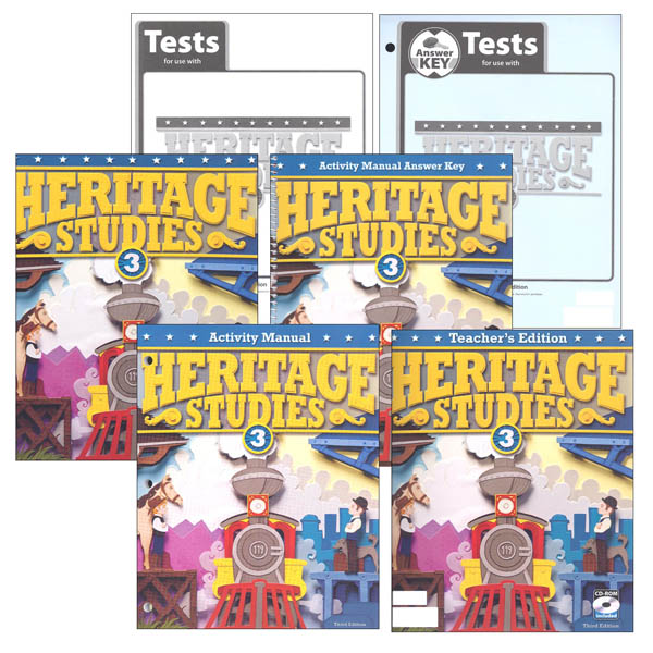 Heritage Studies 3 Home School Kit 3rd Edition (updated) | BJU Press