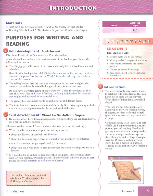 Reading 6 Teacher's Edition 2nd Edition (copyright update) | BJU Press
